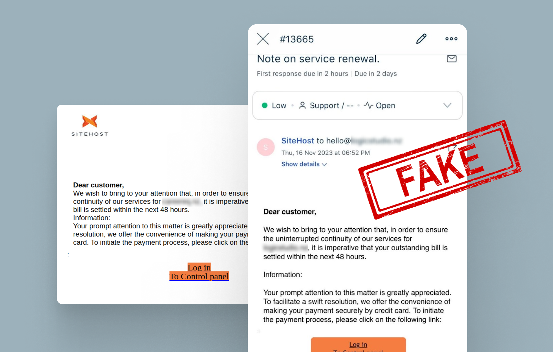 Phishing attempts target SiteHost customers – SiteHost